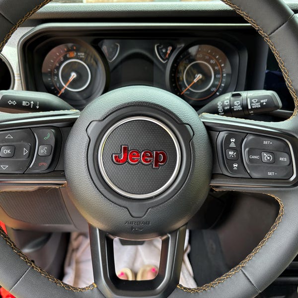 Holographic Crystal Jeep Emblem Sticker Decal, Wrangler JK, TJ, JL ...