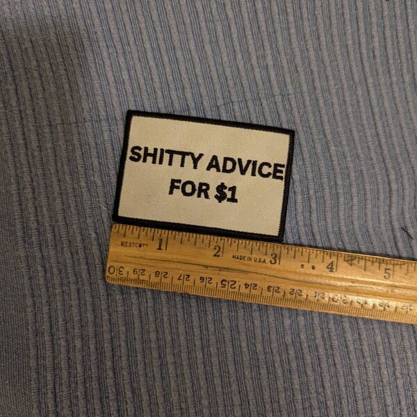 Checkered Salty Iron on Heat Adhesive Embroidered Patch, Western ...