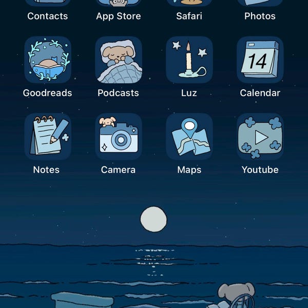 Cute Cozy Summer Icon Set, Cute Icons Pack, iPhone Theme, Cute App ...