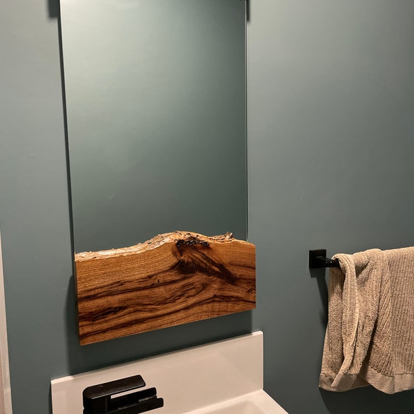 Live Edge Mirror Frame - Etsy