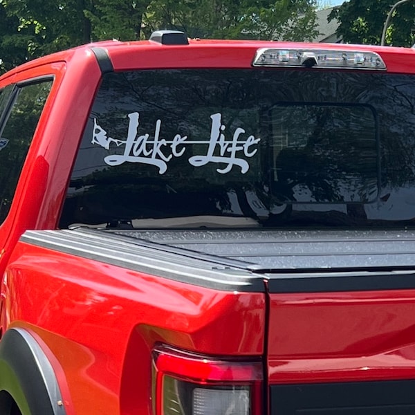 Lake Life - Vinyl Decal Car Window Wall Art - Etsy