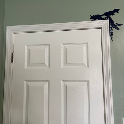 Dinosaur Door or Window Trim, Dinosaur Wood Frame Sitter, Dinosaur Wall ...