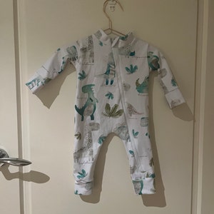 Ruffle Zip Sleeper PDF Sewing Pattern A4 A0 Projector Formats Baby and ...