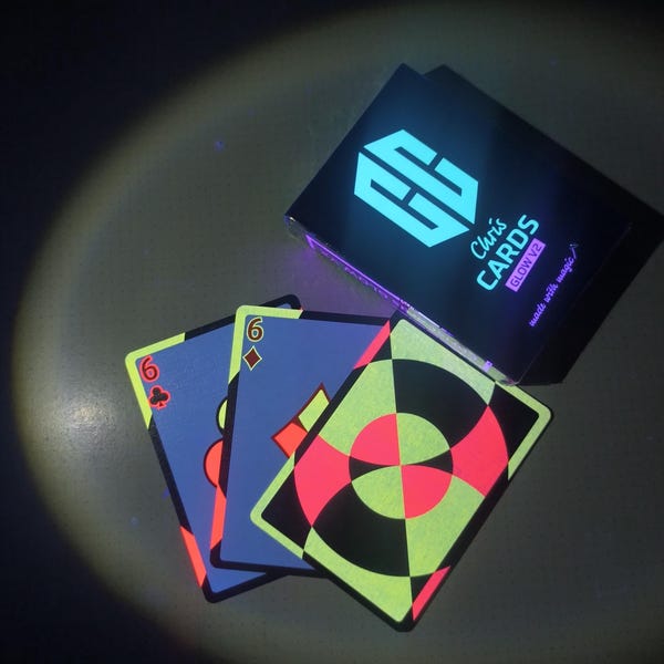 Chris Cards V2 Playing Cards - Cardistry, Magic Cards With Glow Effect ...