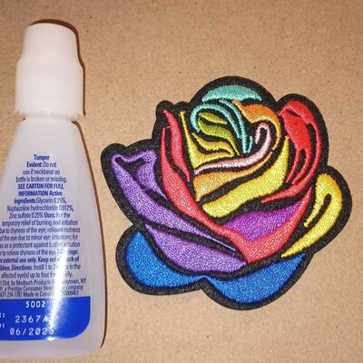 Yellow Rose Flower Embroidered Iron on Appliqué Patch 3 Inches - Etsy