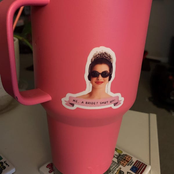 The Princess Diaries Sticker, Bride Sticker, Me, a Bride? Sticker ...