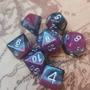 Aurora Snowcap Sharp Edge Dice Snow Dice Holo Foil Dice Holographic ...