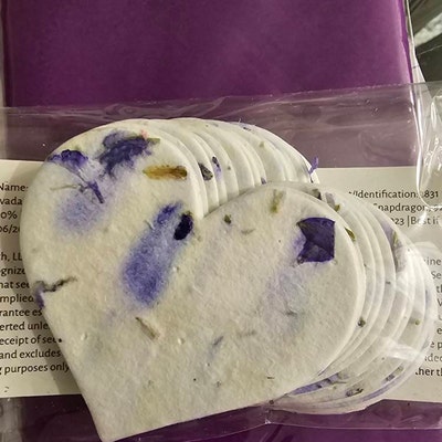 Seed Paper Flower Shapes Wildflower Seeds Cotton Shapes for Weddings or ...