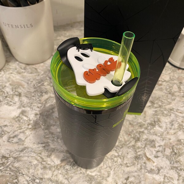 Stanley 40/30oz Cup Name Plate ghost Stanley Topper Personalized ...