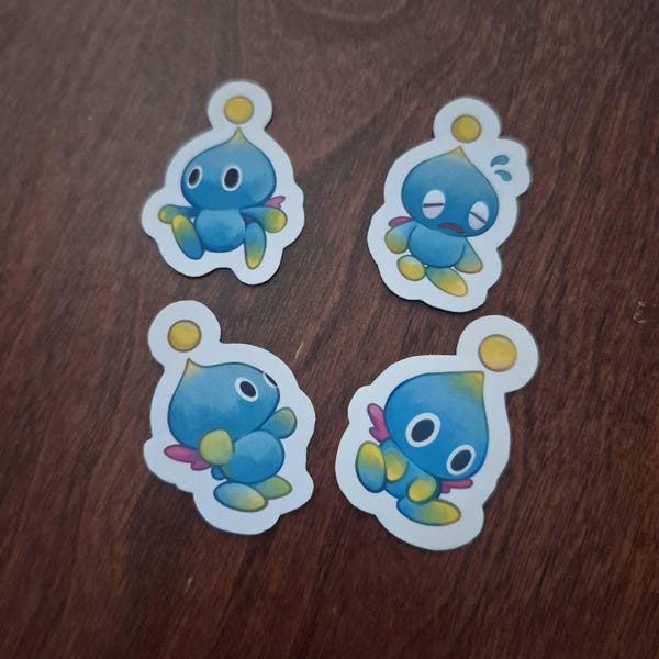 Chao Stickers, Sonic the Hedgehog Stickers, 2" Vinyl - Etsy