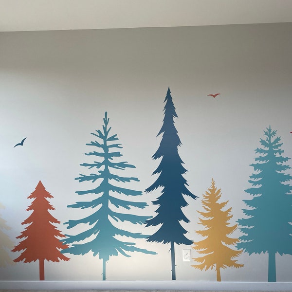 Tree Wall Decals | Forest Decals | Woodland Nursery Decor | Nursery ...
