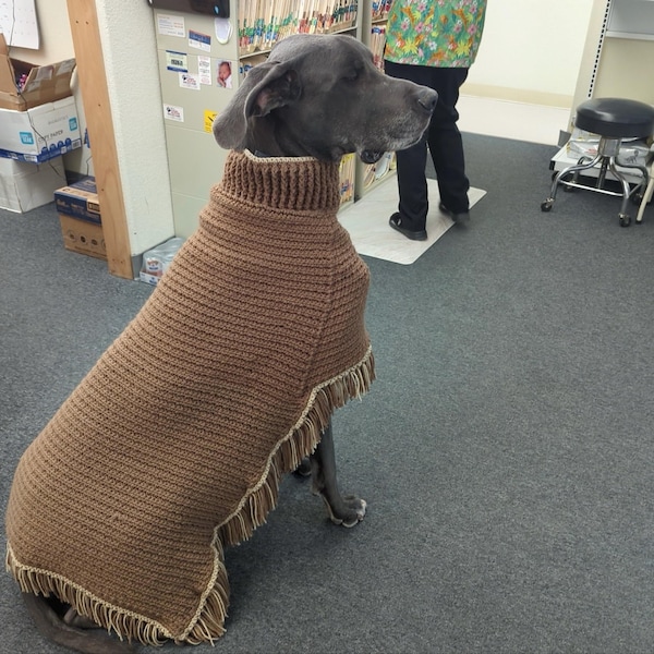 Easy Crochet Dog Poncho Pattern: XXS-2XL (PDF Pattern) - Etsy