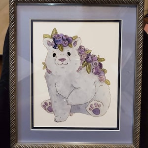 Spooky Ghost Otter Print | Etsy