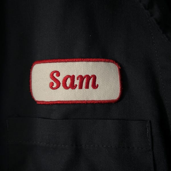 Embroidered Custom Iron-on Rectangle Name Patch - Etsy