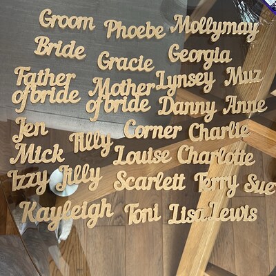 Place Names,wedding Place Names,lazer Cut Names,gold Place Names ...