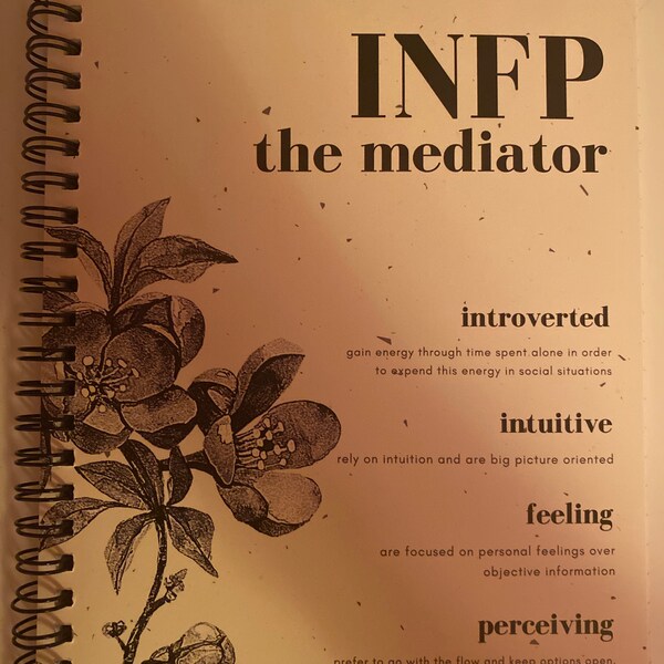 Mbti Function Stack Pink Crystal Artwork Deluxe 6x8 Spiral Notebooks Etsy