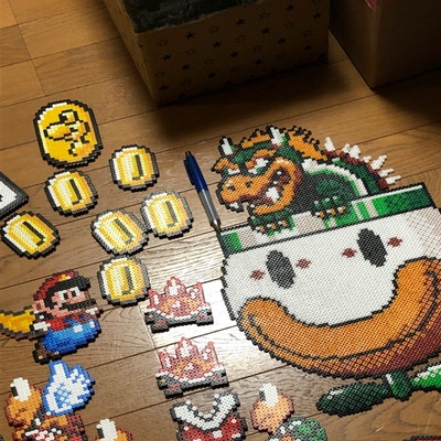 Sprigatito Fuecoco Quaxly Perler Hama Beads Pokemon Scarlet - Etsy Denmark