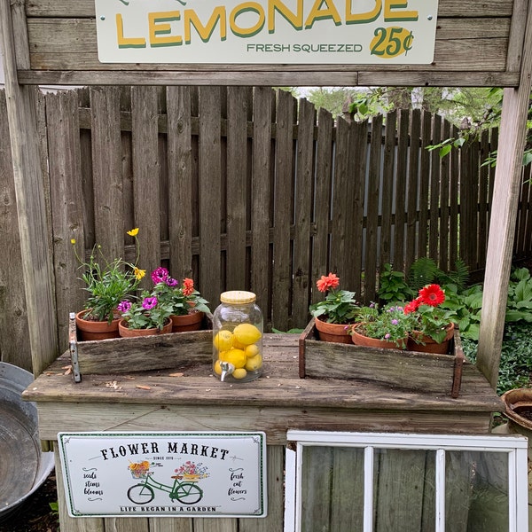 Lemonade Sign, Personalized Fresh Squeezed 25 Cents Kid Name Room Sign ...