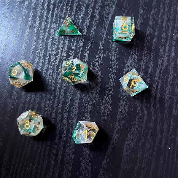 Cat Dice / Baby Demon Cat Dice / Cute Dnd Dice / Baby Demon Cat / Black ...