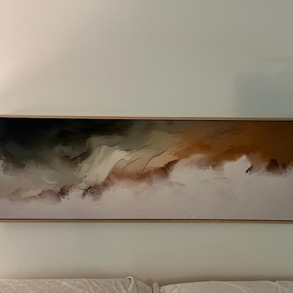 Yellow Abstract Canvas Print | Minimal Modern Wall Art | Large ...