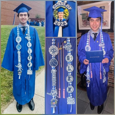 Customized Graduation Lei, Gift for Graduation, 2 Color Graduation Lei ...