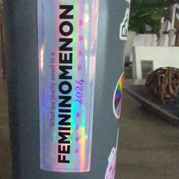 Femininomenon 2024 Vinyl Sticker - Women's Rights, Leftist, Pro-choice ...