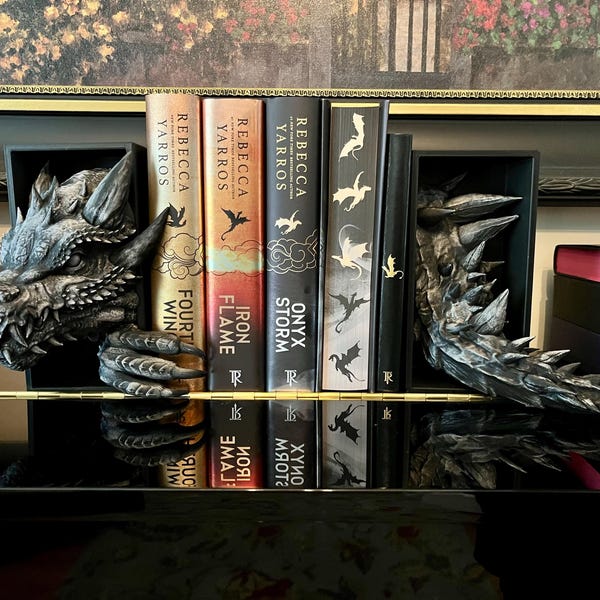 Demon Hand Book Stand | 3D Printed Bookshelf Decor | Fantasy Bookish ...