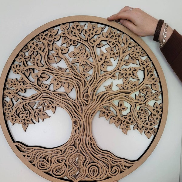 Tree of Life Layered SVG Tree of Life SVG Cut File 3d Layer Tree of ...