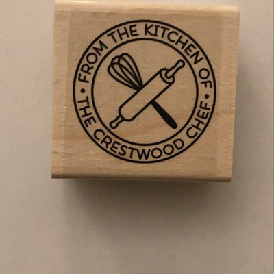 Personalized Baking and Cooking Rubber Stamp, From the Kitchen of Stamp ...