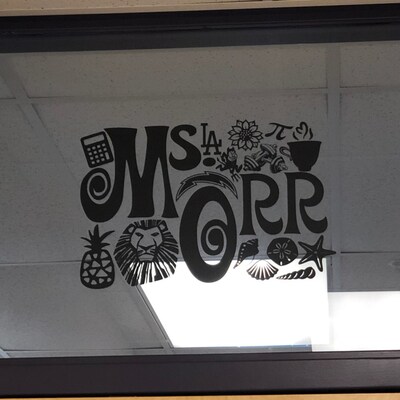 Personalized Custom School Home Window Classroom Teacher - Etsy