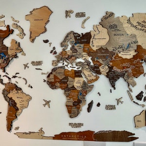 Sticker Flags for Wooden World Map - Etsy