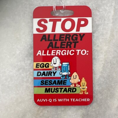 Custom Food Allergy Stickers for Lunch Boxes Labels School Children ...
