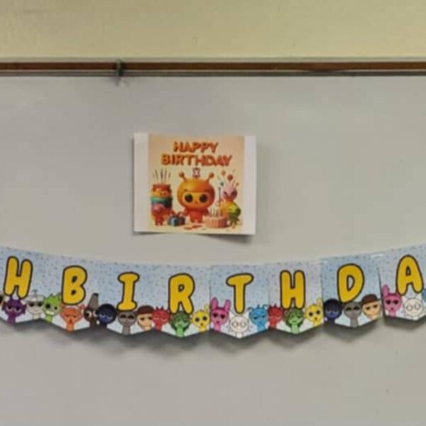 Incredibox Sprunki Birthday Invitation Template, Digital Editable Kids ...