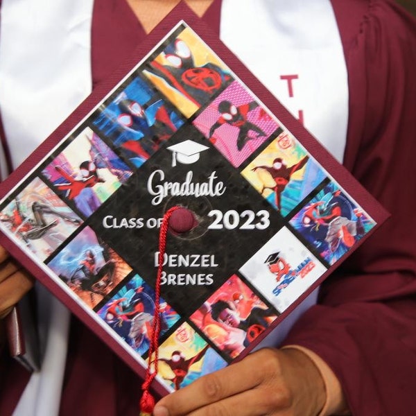 Personalized Graduation Cap Topper Canva Template | Custom Grad Cap ...