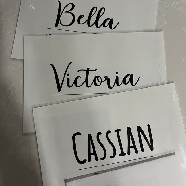 Milestone Tote Labels - Milestone Tote Name Decal and Folder Labels DIY ...