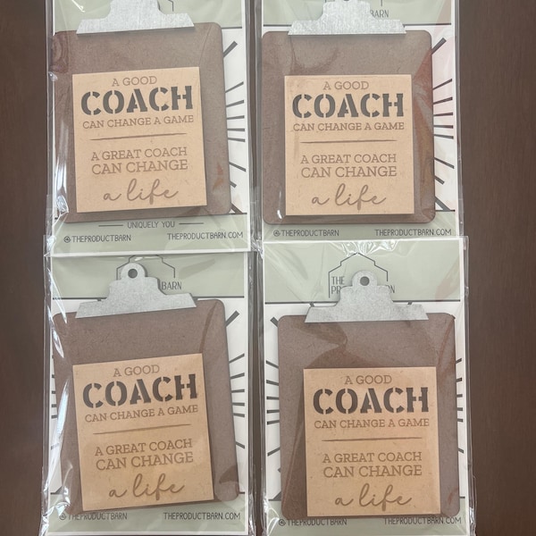 Coach Clipboard Card Holder, Coach Gift Card, Coach Appreciation Gift ...
