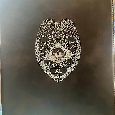 Personalized Portfolio for Police, Law Enforcement Padfolio With Badge ...