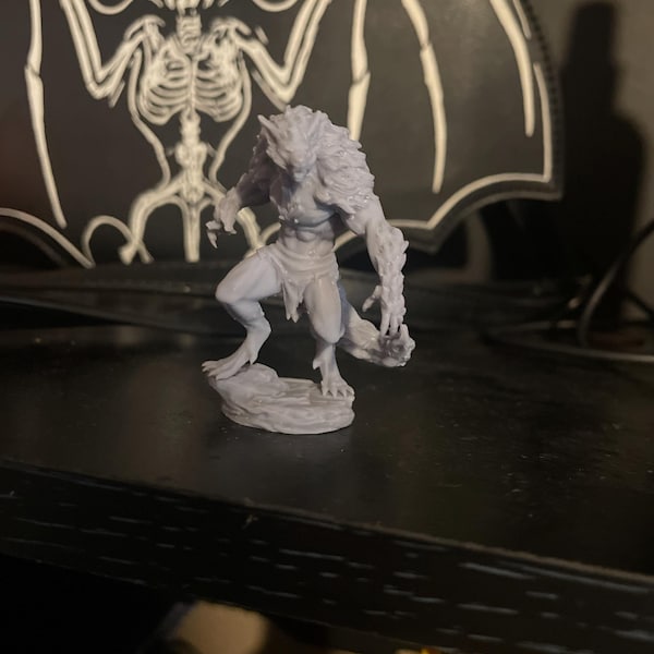 Werewolves (4 Different Models) | 28mm and 32mm Scale | 65mm | Resin ...