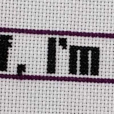 Offensive Cross Stitch Bookmark Pattern PDF, DIY Bookworm Gifts ...