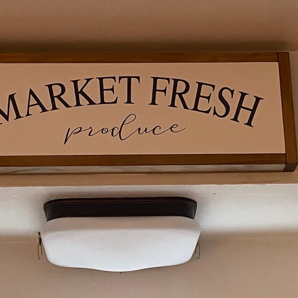 Market Fresh Produce Sign Wooden Kitchen Sign Kitchen Sign Wood Large ...