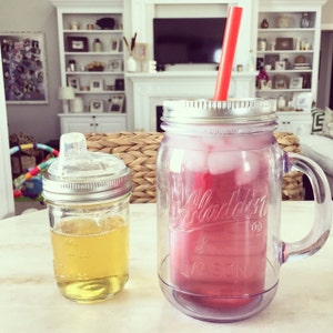 Mason Jar Glass Sippy Cup - Etsy