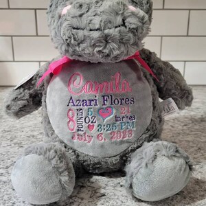 Personalized Baby Gift, baby Cubbies Munchkin Pie the Rabbit, Birth ...