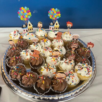 Up Cupcake Toppers - Etsy