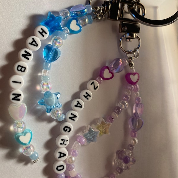 Kpop Keychain / Custom Keyring / Beads Cuztomizable Kidcore / Aesthetic ...