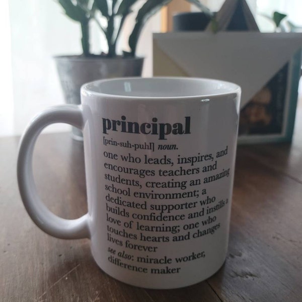 Principal Gift, Principal Mug, Principal Appreciation Gift, Principal ...