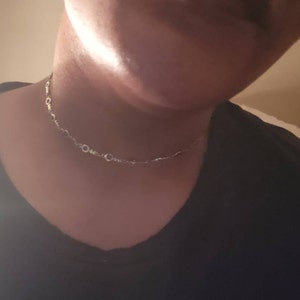 Stainless Steel Double Clasp O Ring Chain Necklace Grunge Alternative ...