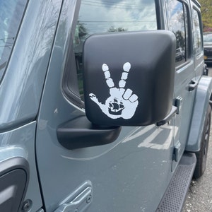 Set of 2 Sea Turtle Hand Wave Decals for Jeep Side Mirrors Hand Wave ...