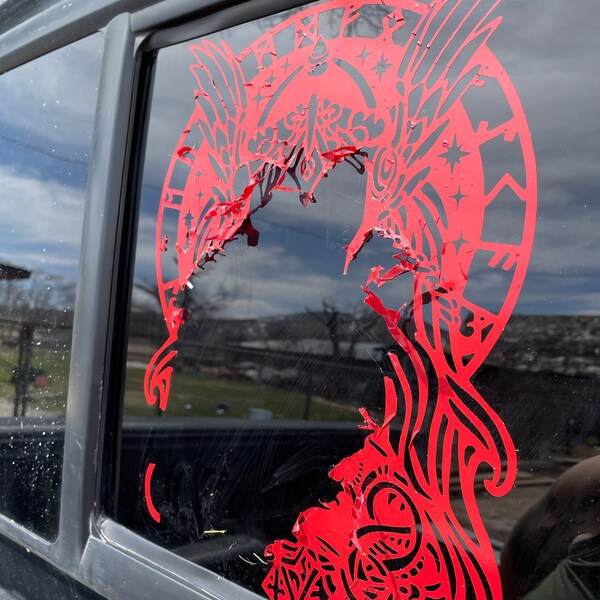 Viking Freja Futhark Sticker Decal - Nordic Freya Goddess Cats -freyja ...