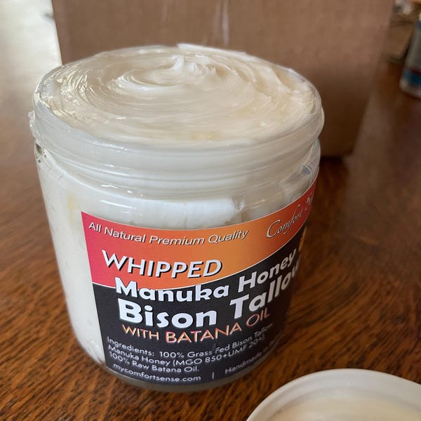 BATANA OIL & Manuka Honey Bison Whipped Tallow Cream With 850+MGO ...