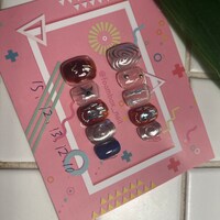 Y2k Red Star Hand Painted Nails /custom Press on Nails/ Hand - Etsy Canada